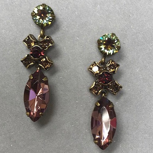 Sorrelli | Jewelry | Sorrelli Dark Jewel Crystal Danglenwt | Poshmark